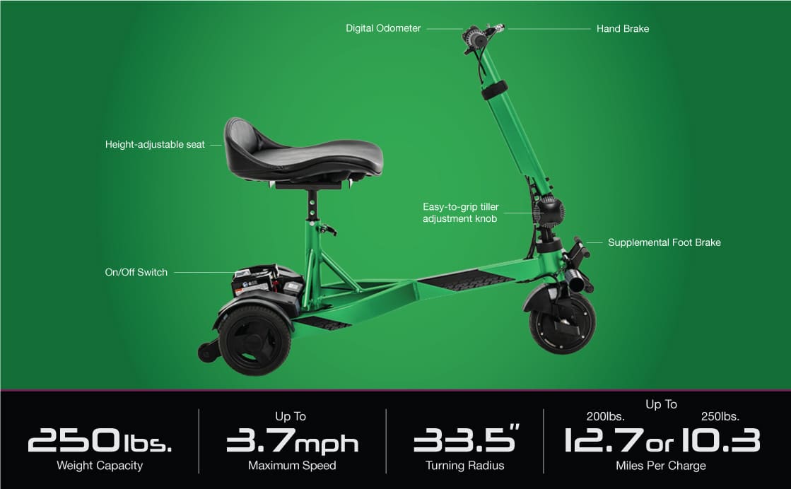 Go Go iCruise Ultra Lightweight Scooter by Pride | Vital Mobility ...