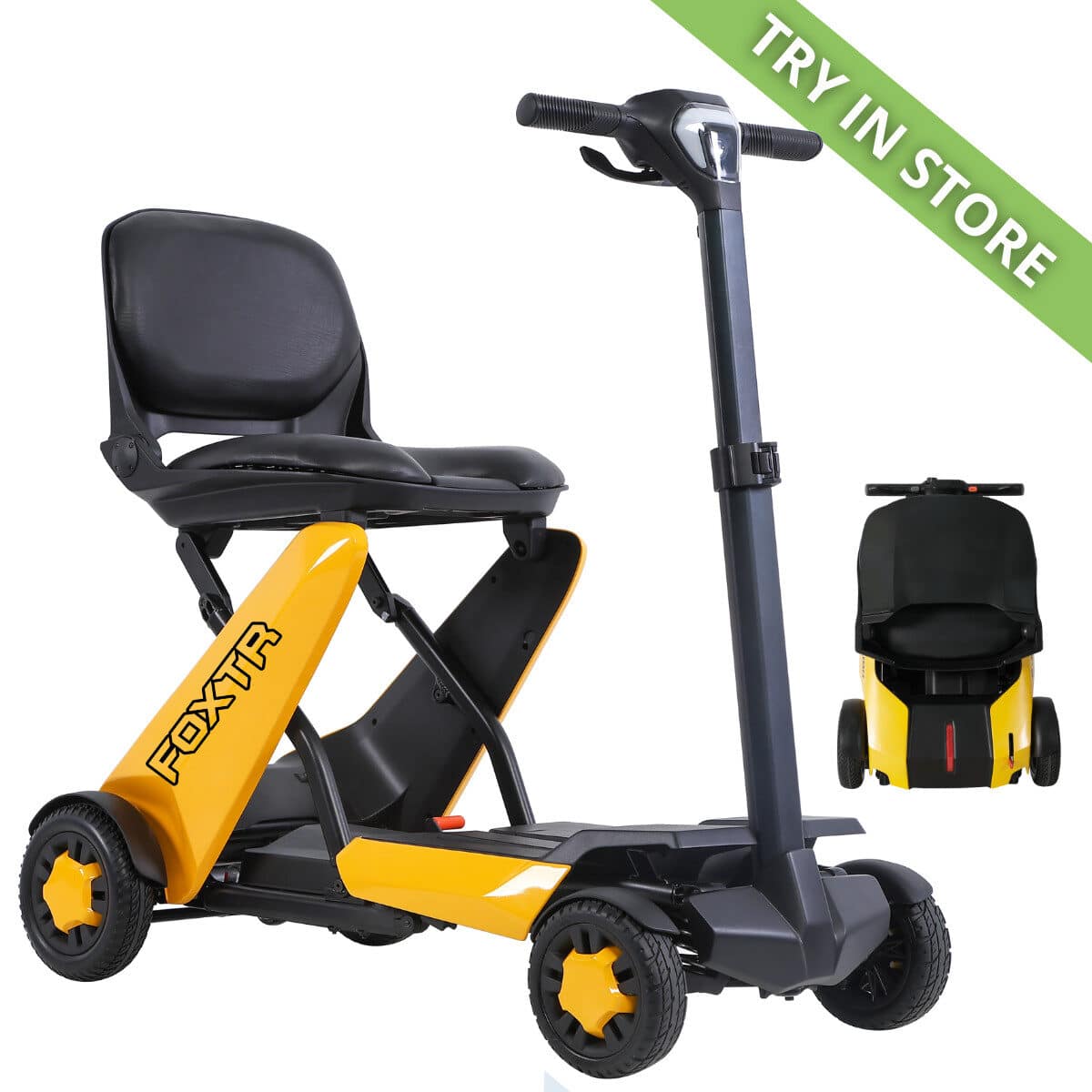 FOXTR Auto Folding Mobility Scooter - Lightweight